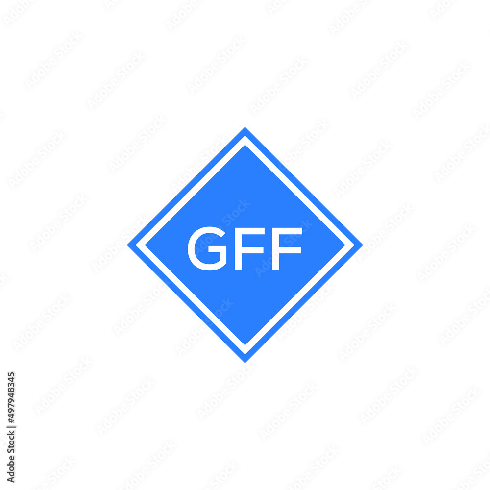 GFF letter design for logo and icon.GFF monogram logo.vector ...