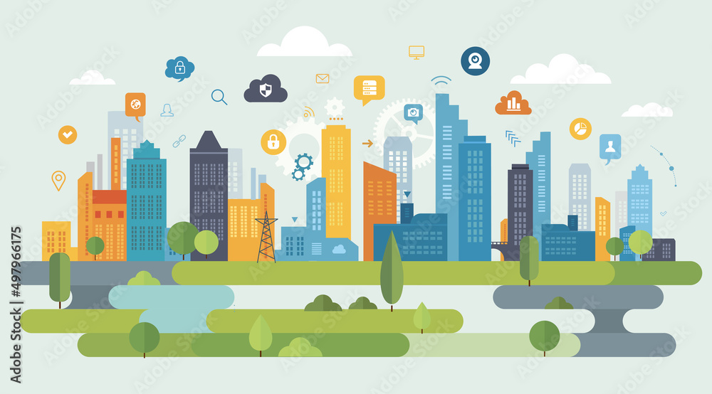 city Stock Vector | Adobe Stock