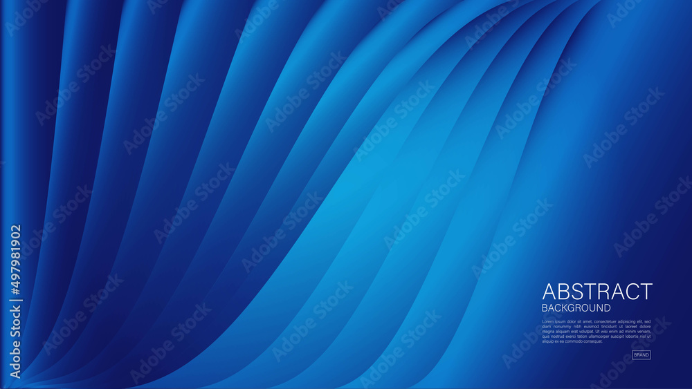 Blue wave abstract background, wave graphic vector, Minimal Texture ...