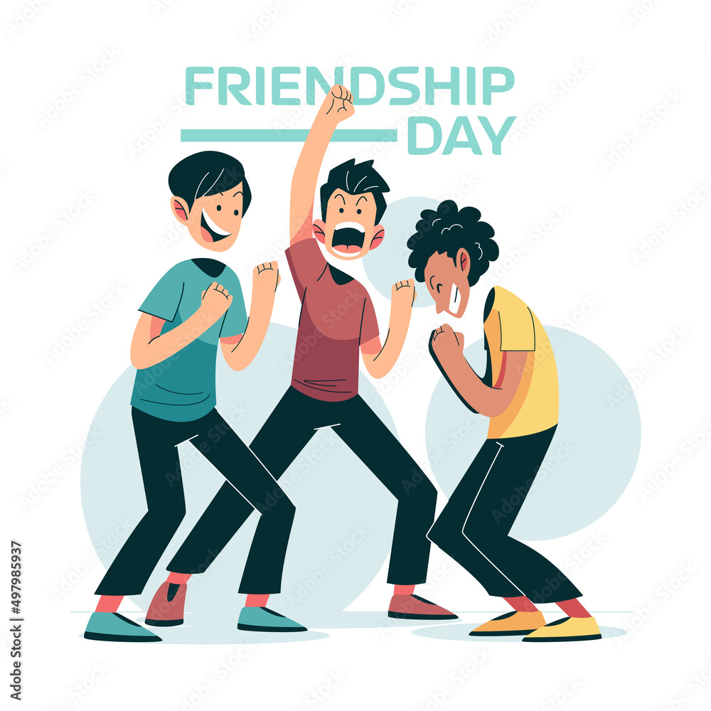 Friendship concept vector Illustration idea for landing page template ...