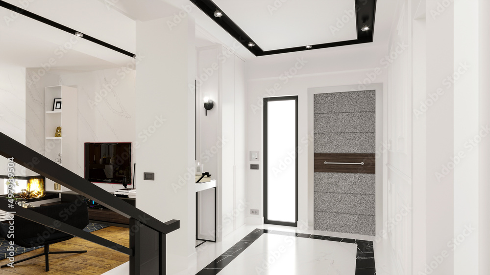 interior of a modern house, interior, interior modern house, villa ...