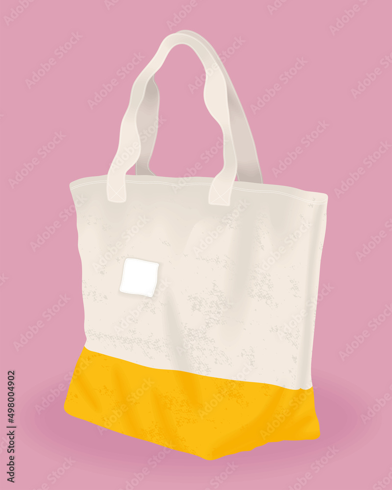 realistic bag mockup Stock Vector | Adobe Stock
