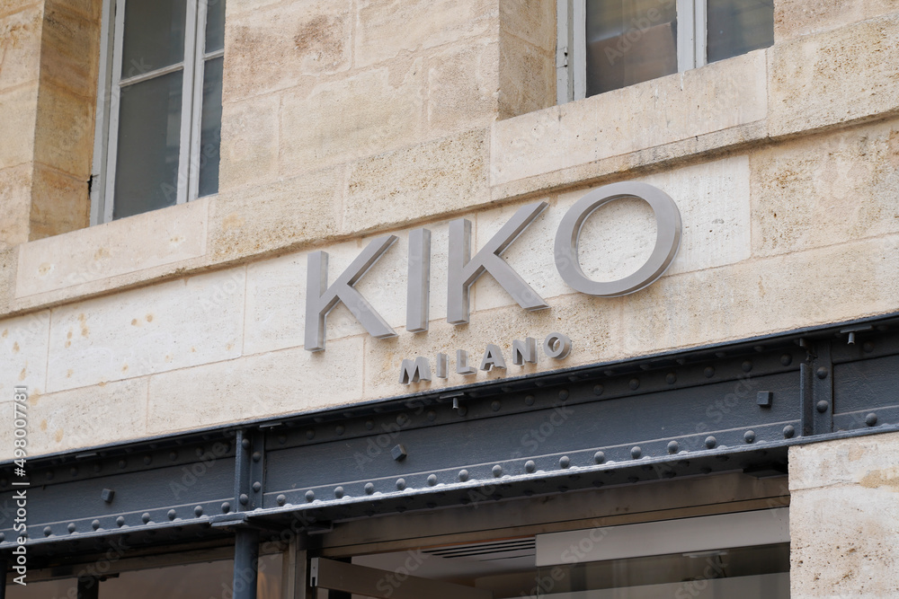 Kiko make up milano text brand and logo shop sign front facade store ...