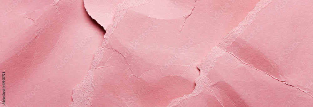 Crumpled and torn Pink paper texture background for design Stock Photo ...