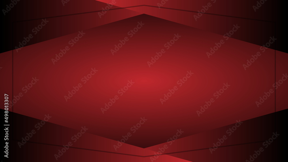 Abstract banner background with red shapes frame Stock Vector | Adobe Stock