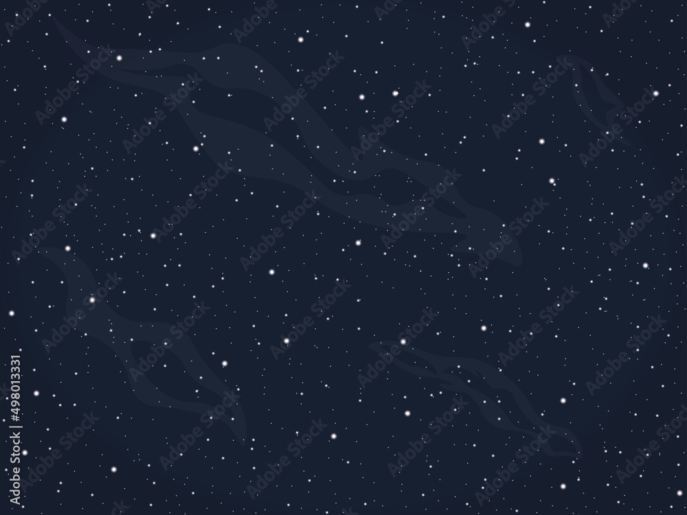 Starry night sky background vector illustration Stock Vector | Adobe Stock