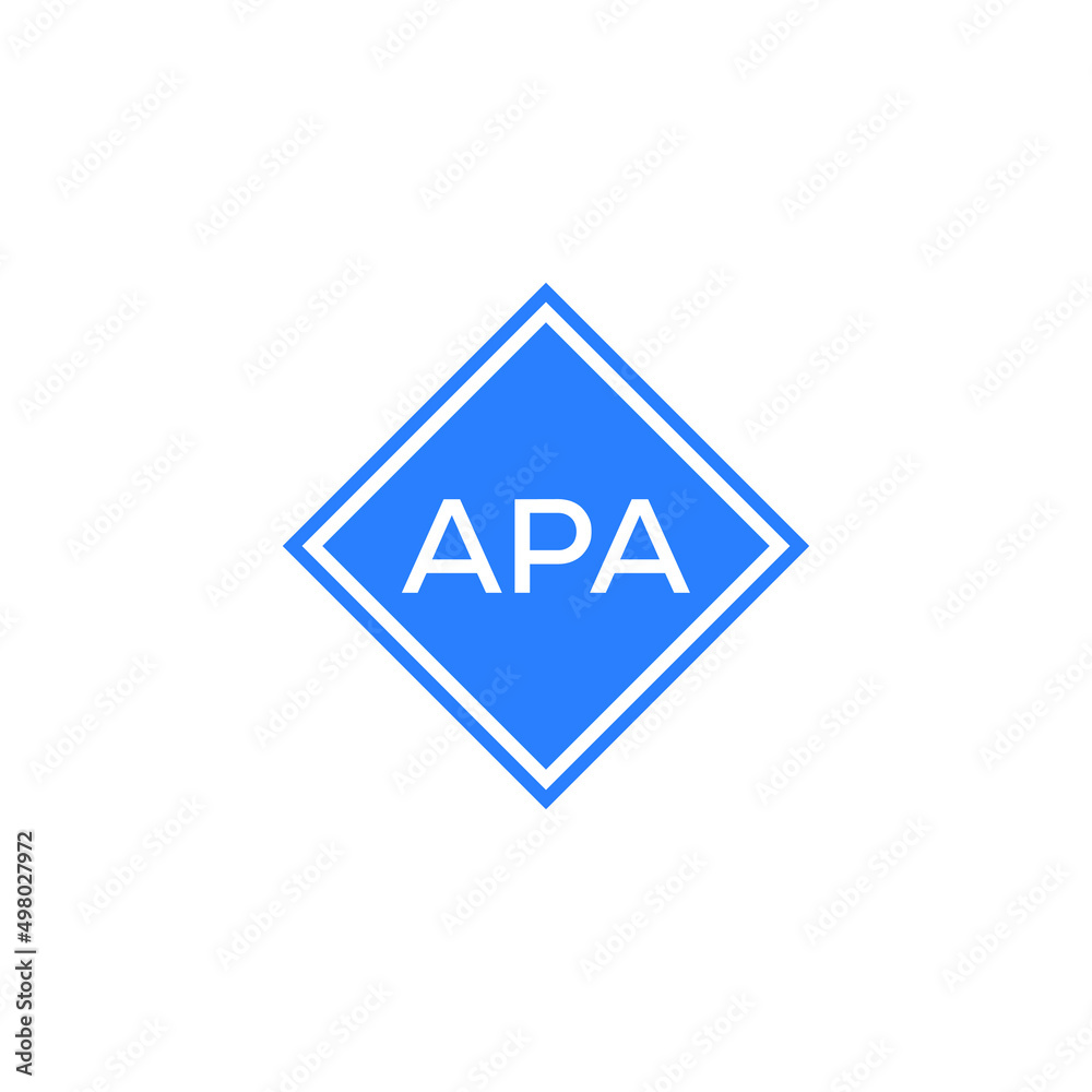 APA letter design for logo and icon.APA monogram logo.vector ...