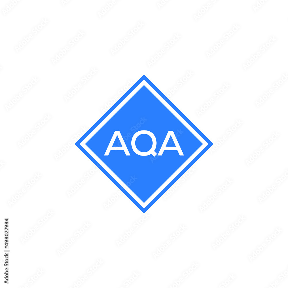 AQA letter design for logo and icon.AQA monogram logo.vector ...