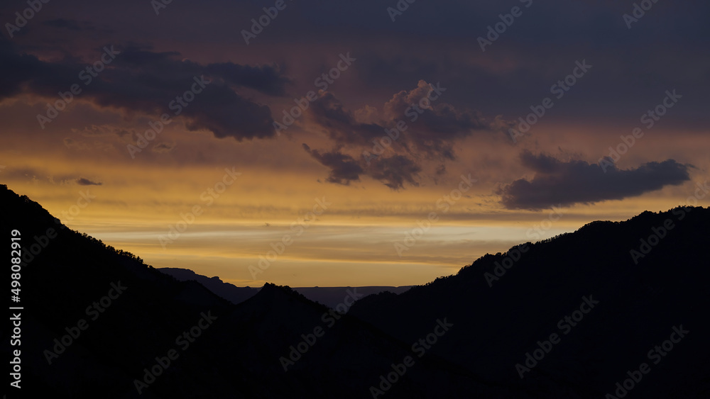 Dramatic sky during sunset above Alps, Switzerland. Action ...
