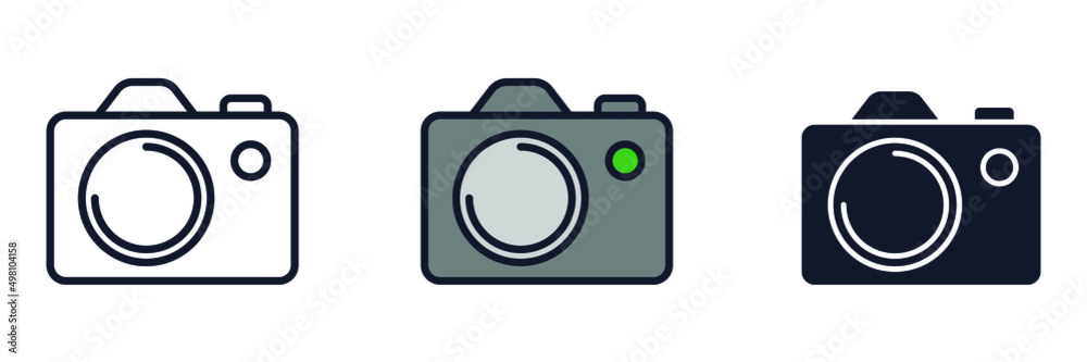 camera icon symbol template for graphic and web design collection logo ...
