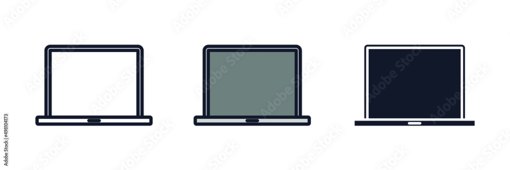 laptop icon symbol template for graphic and web design collection logo ...