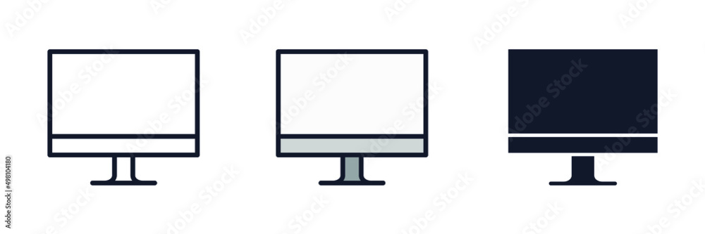 desktop icon symbol template for graphic and web design collection logo ...