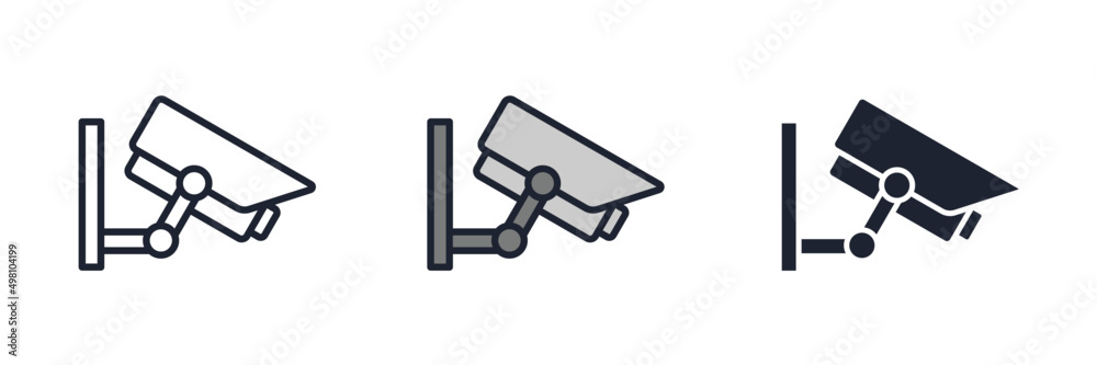 Security camera icon symbol template for graphic and web design ...