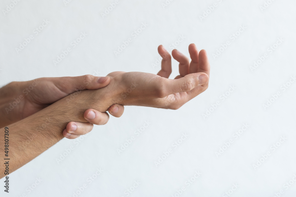 the man injured his wrist. He suffered a tendon injury, arthritis in ...