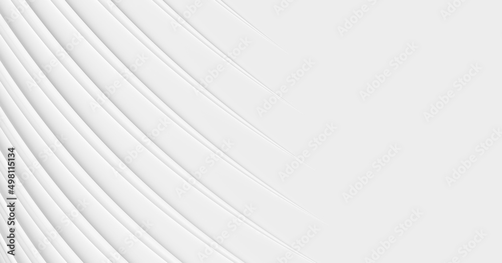 Offset white fading out organic swoosh and feather shapes geometrical ...