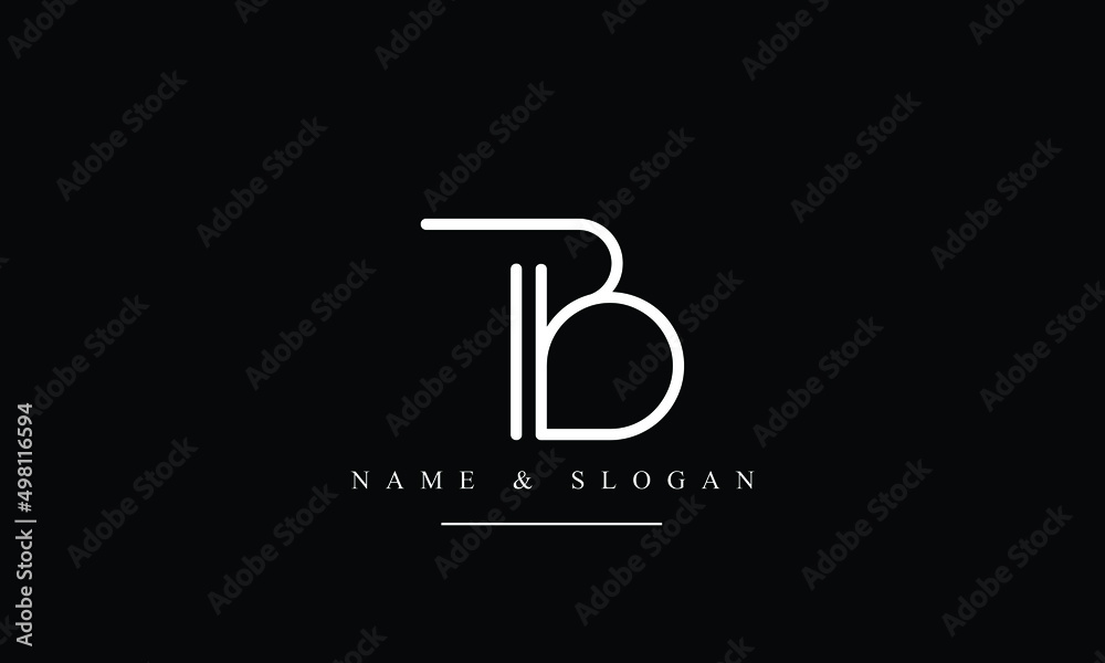 TB, BT, T, B abstract letters logo monogram Stock Vector | Adobe Stock