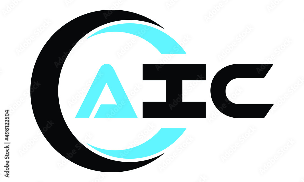 AIC swoosh logo design vector template | monogram logo | abstract logo ...