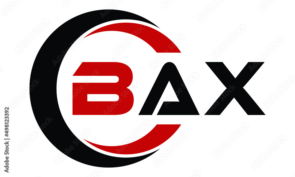 BAX swoosh logo design vector template | monogram logo | abstract logo ...
