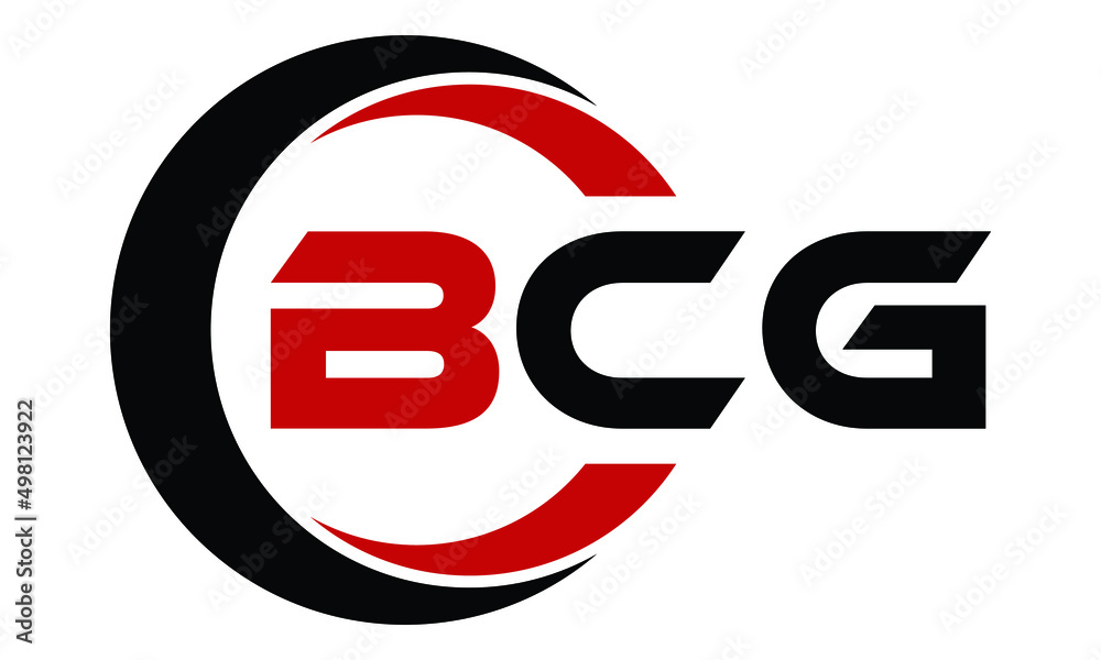 BCG swoosh logo design vector template | monogram logo | abstract logo | wordmark logo ...