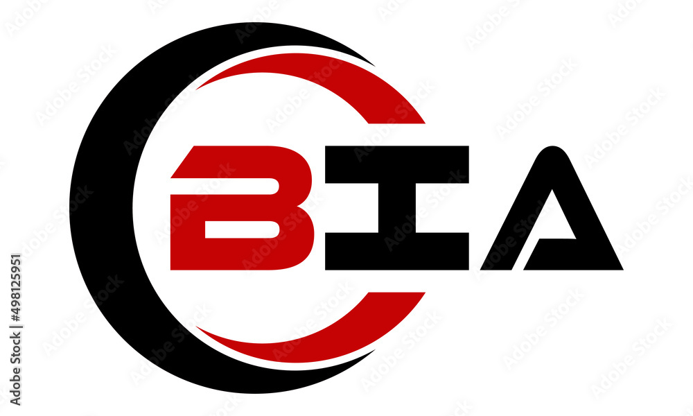 BIA swoosh logo design vector template | monogram logo | abstract logo ...