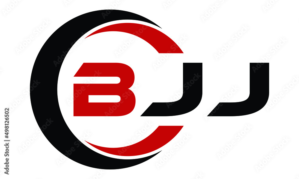 BJJ swoosh logo design vector template | monogram logo | abstract logo ...