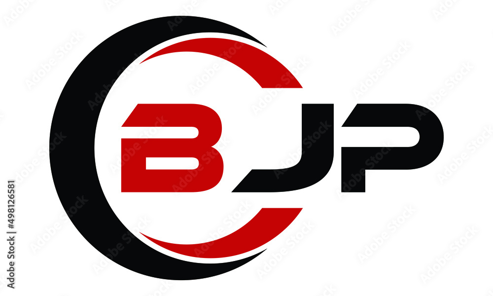 BJP swoosh logo design vector template | monogram logo | abstract logo ...