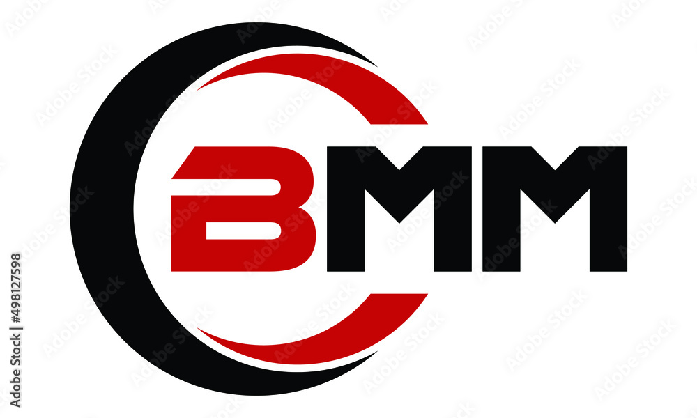 BMM swoosh logo design vector template | monogram logo | abstract logo ...