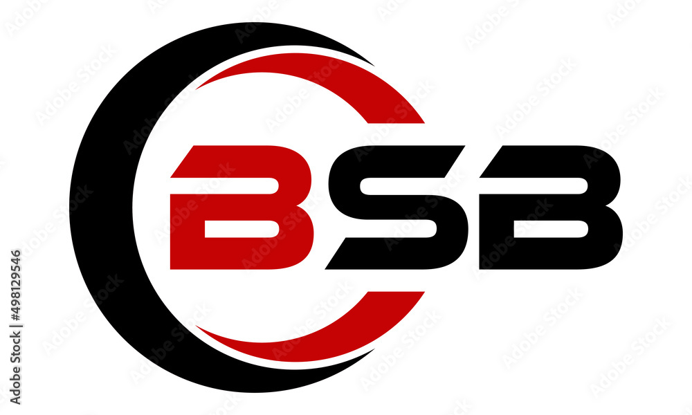 BSB swoosh logo design vector template | monogram logo | abstract logo ...