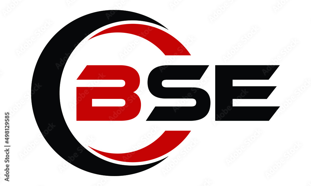 BSE swoosh logo design vector template | monogram logo | abstract logo ...