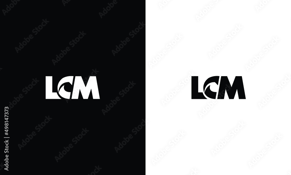 Letter LCM Logo Icon Vector Image Design For Company or Business Stock ...