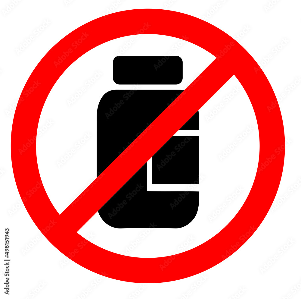 Do not use supplement powder, Supplement is prohibited, Supplement use ...