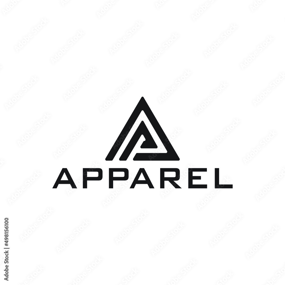 Abstract initial monogram lettering AP, A, and P logo design ...