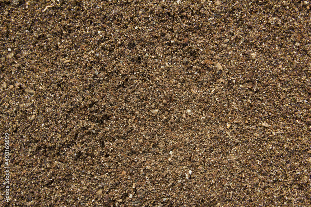 Soil texture background. Top view soil . Stock Photo | Adobe Stock