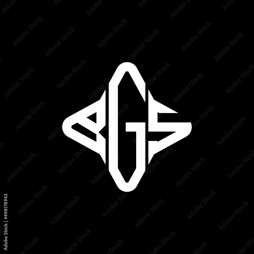 BGS letter logo creative design with vector graphic Stock Vector ...