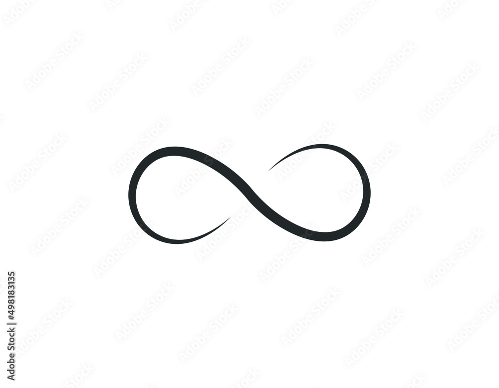 Infinity icon vector. Infinity sign in logo symbol. Trendy flat design ...