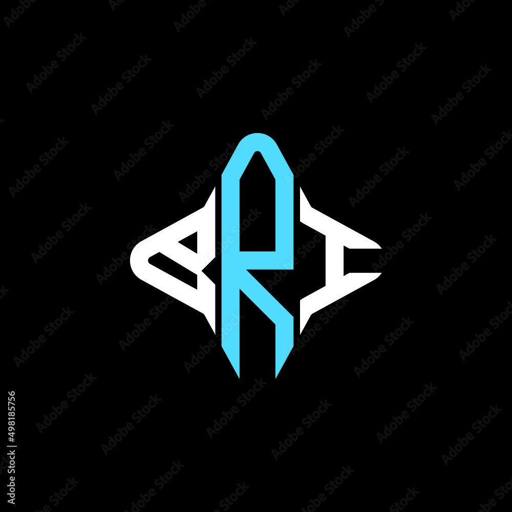 BRI letter logo creative design with vector graphic Stock Vector ...