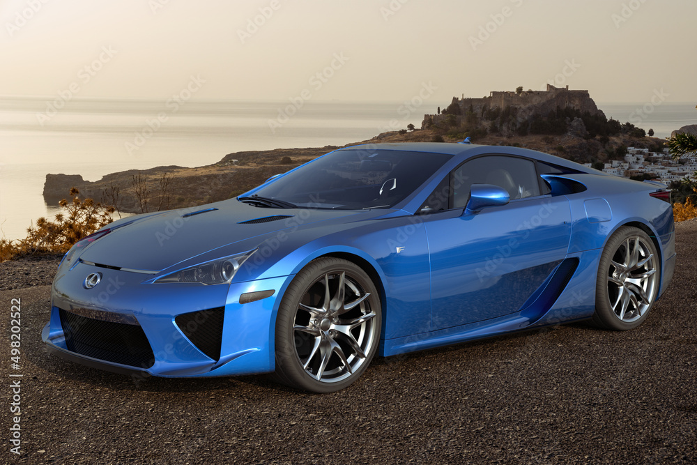 The iconic Lexus LFA hyper sports car Stock Photo | Adobe Stock