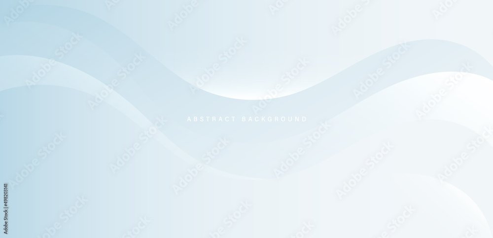 Abstract blue background with smooth wave. Simple soft blue wavy vector ...