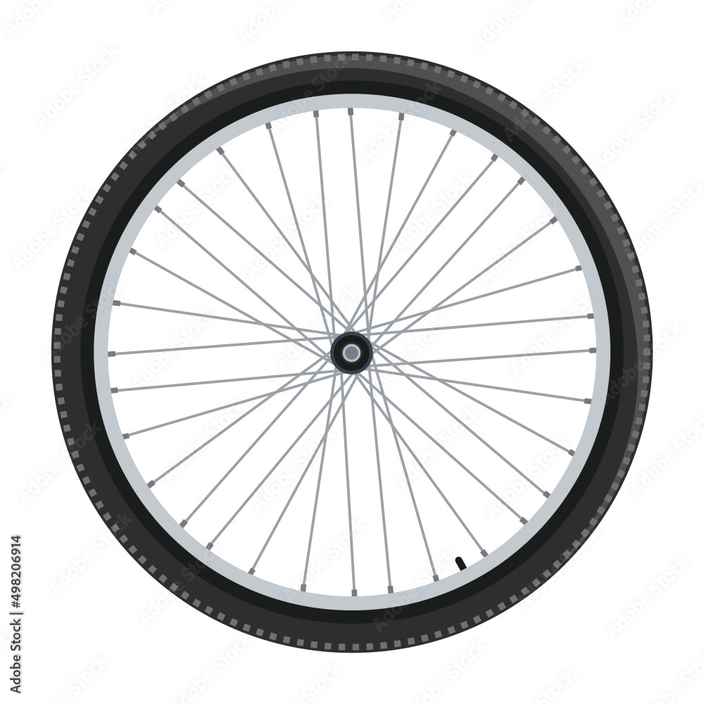Bicycle Wheel Stock Vector | Adobe Stock