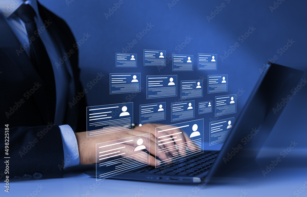 HR(human resources) technology.Online and modern technologies for ...