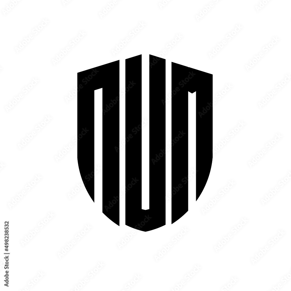 NVM letter logo design. NVM modern letter logo with black background ...