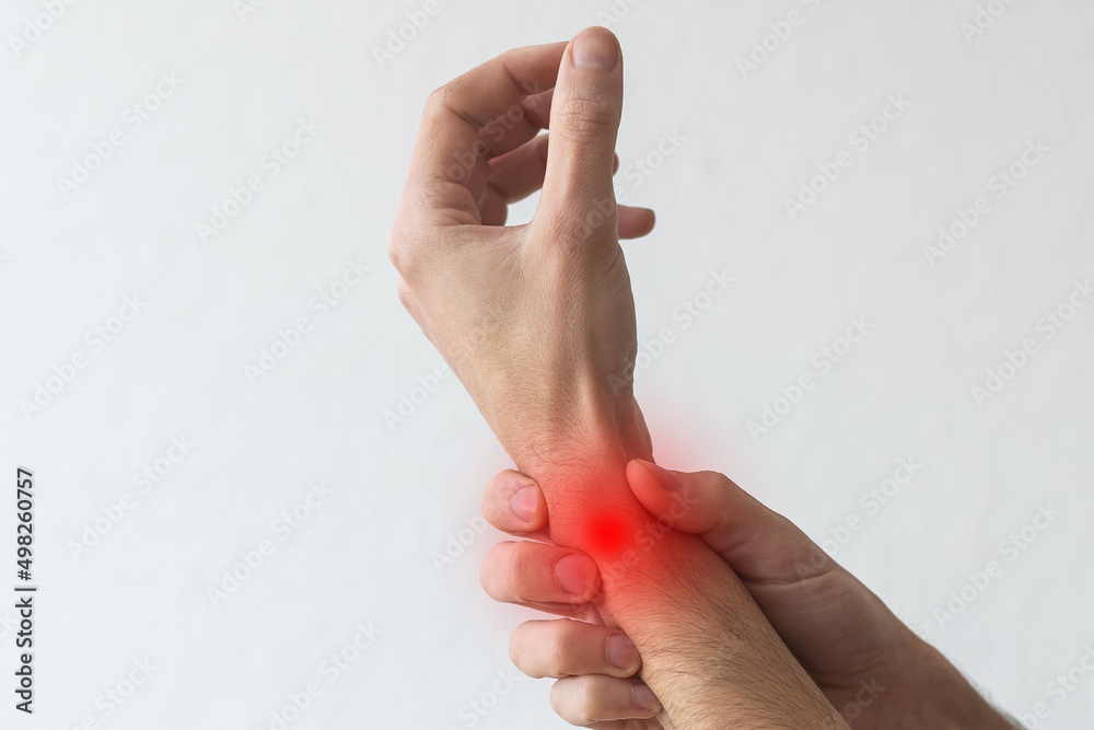 the man injured his wrist. He suffered a tendon injury, arthritis in ...