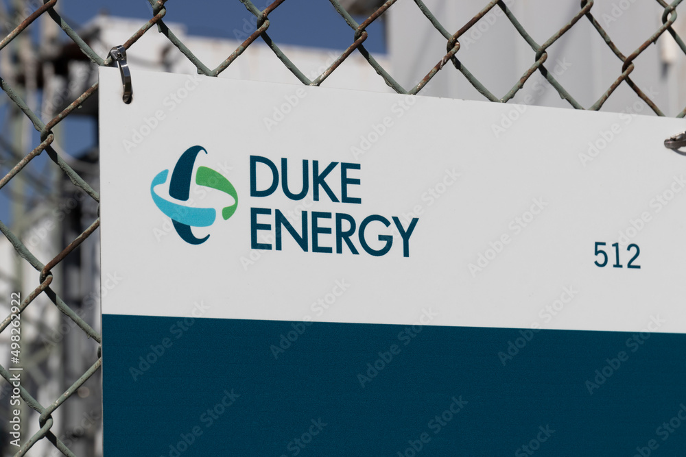 Duke Energy electric substation. Duke Energy is increasing its use of ...