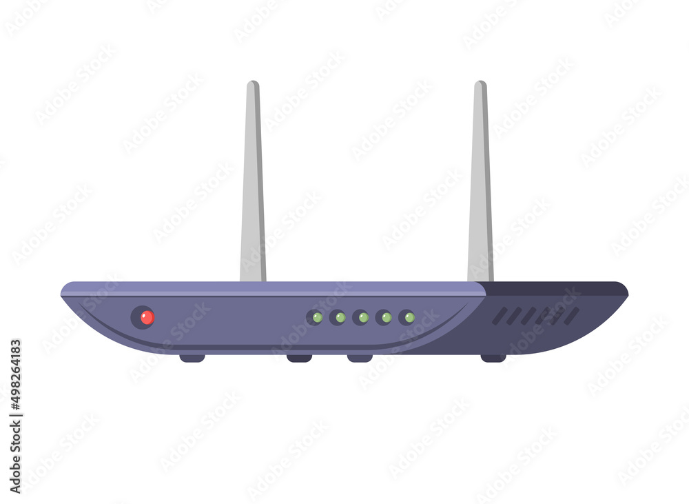 Wi fi router wireless internet connection access with indicators and ...
