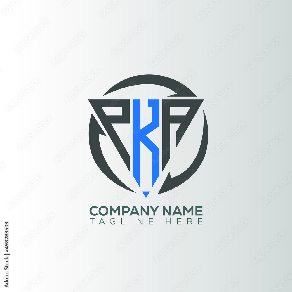PKA letter logo design on white background.PKA creative initials letter ...
