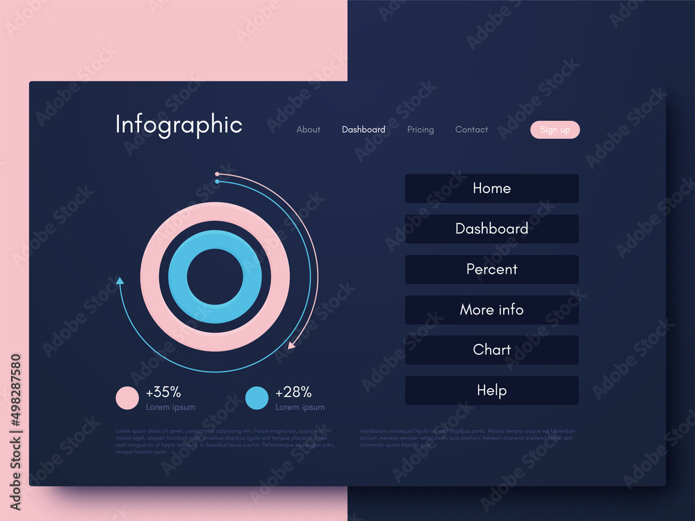 Modern infographic vector elements for business brochures. Use in ...
