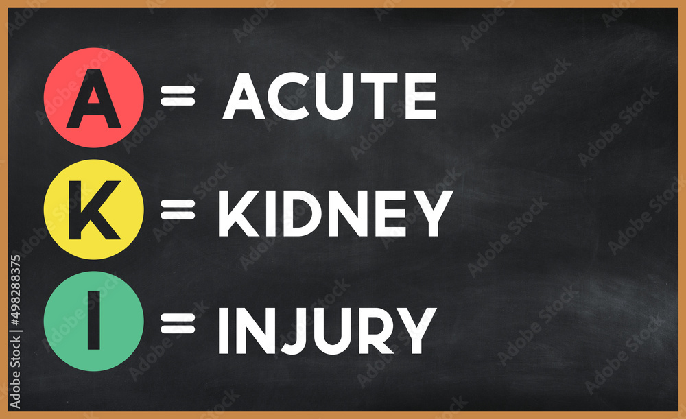 Poster acute kidney injury (aki) on chalk board – Tableau | Europosters