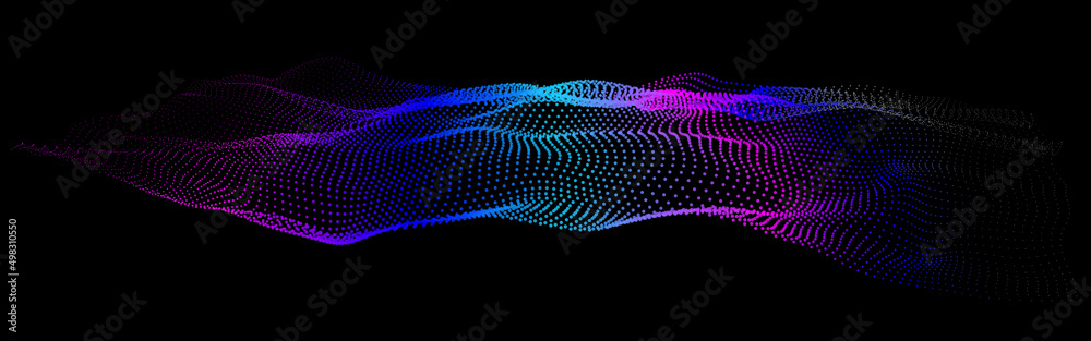 Node waveform topology. Infinity hud big data vibrate. Stock Vector ...