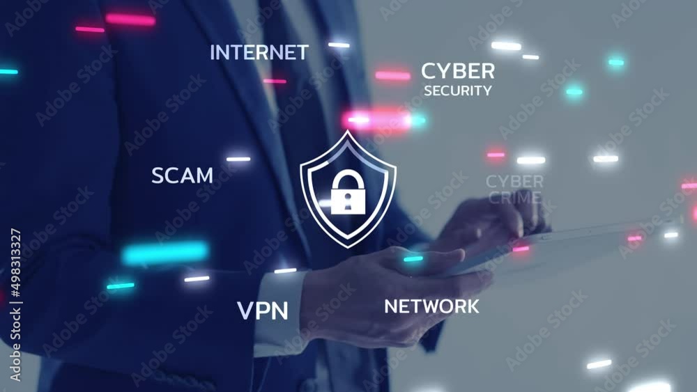 Secure payment online digital wallet, mobile wallet safety, business ...