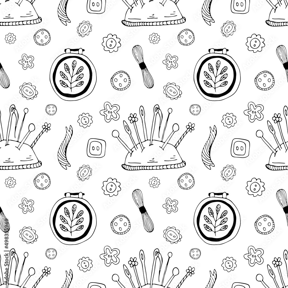 Black outline doodles vector art. Hand drawing illustration. Threads ...